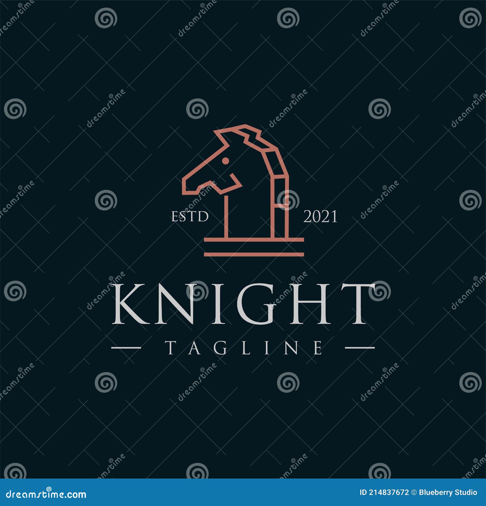 Stallion Logo Template. Abstract Horse Silhouette With Fire Flame ...
