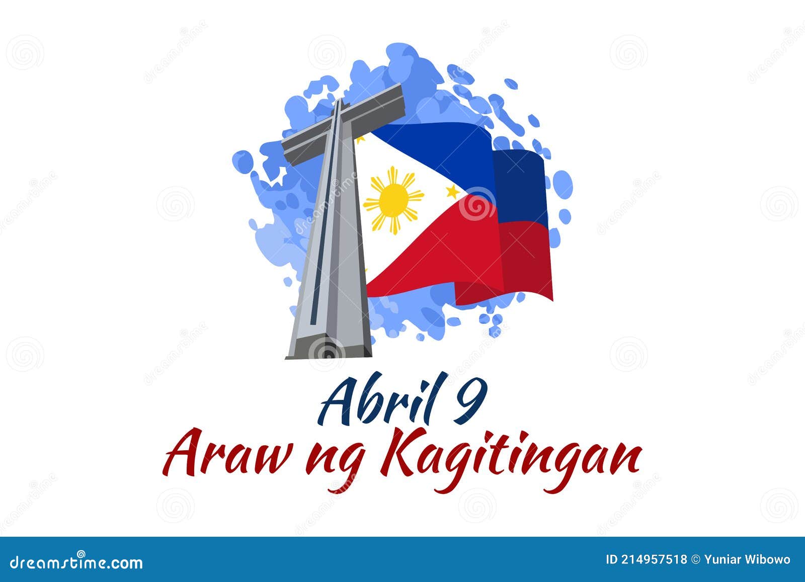 Translation: April 9. Day of Valor. Also Known As Bataan Day Vector ...