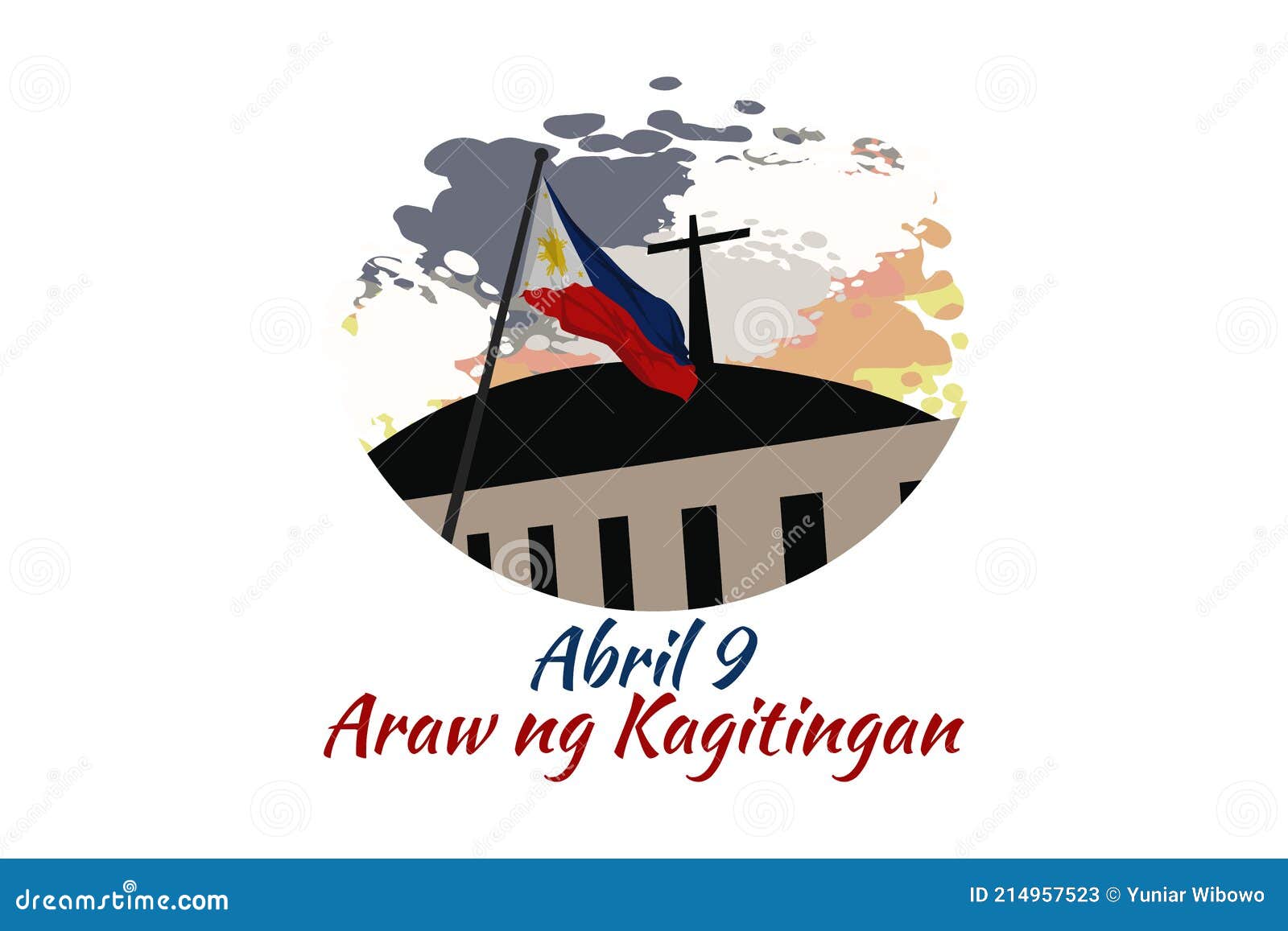 Translation: April 9. Day of Valor. Also Known As Bataan Day Vector ...
