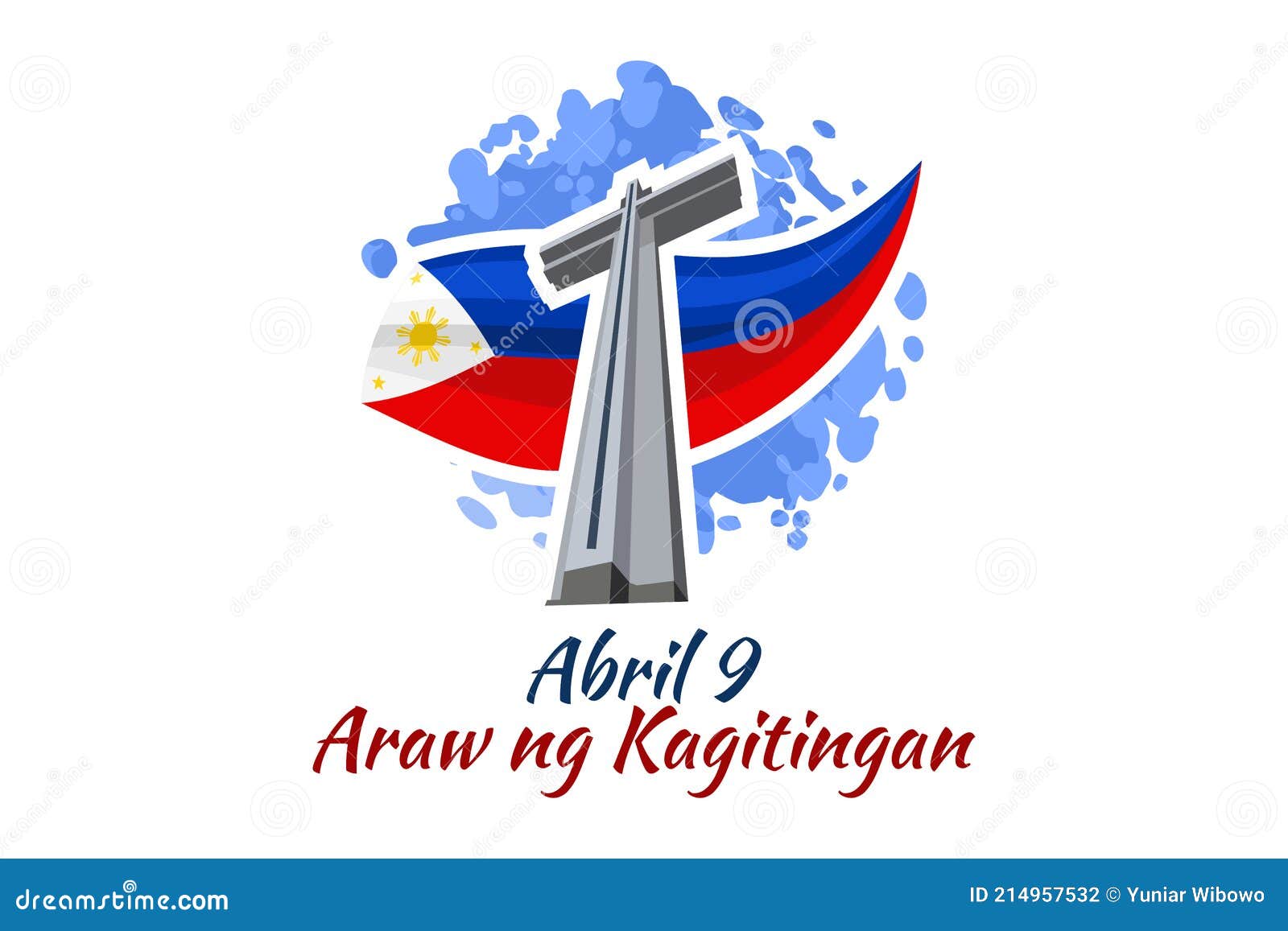 Translation: April 9. Day of Valor. Also Known As Bataan Day Vector ...