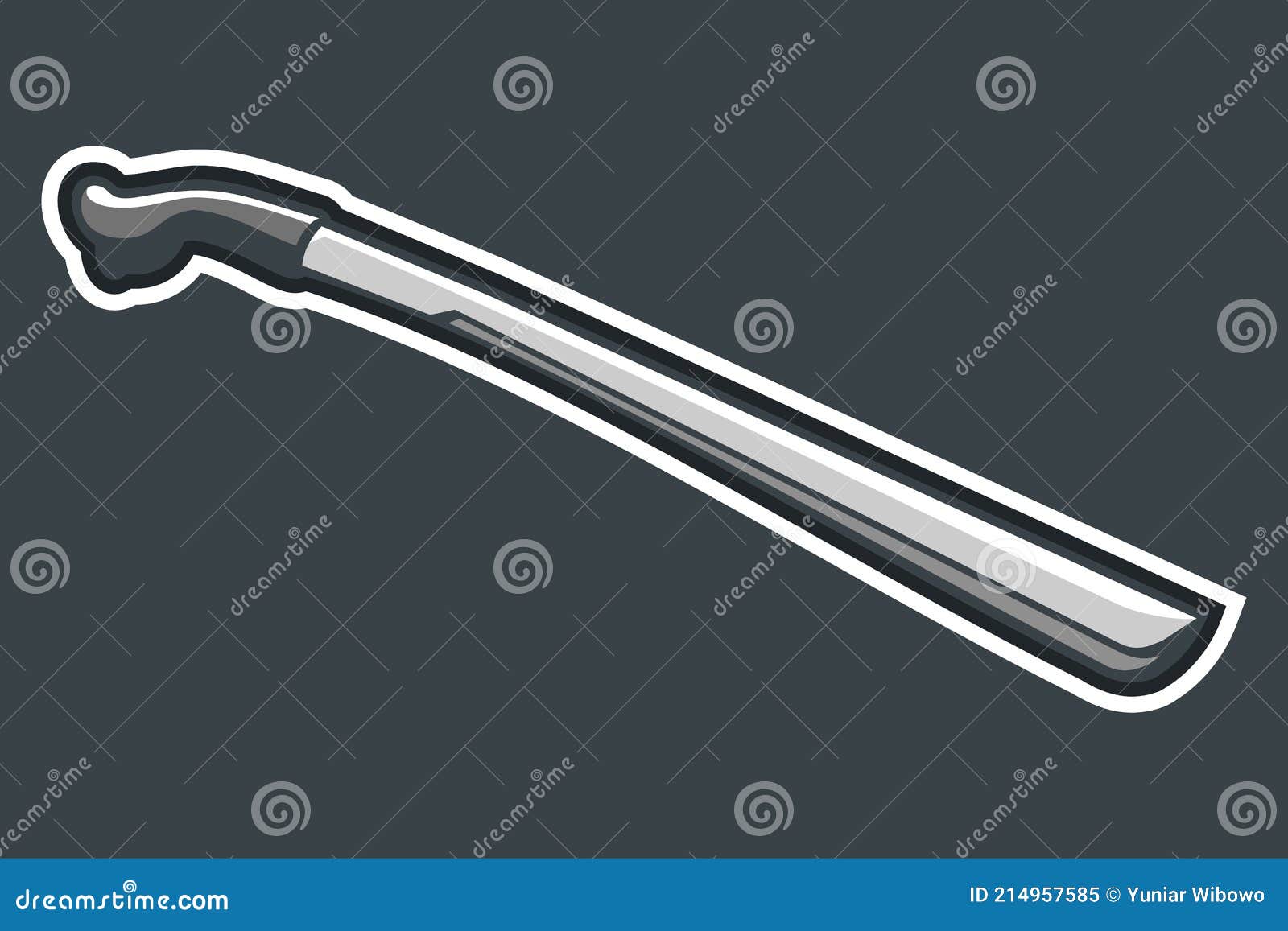 Klewang Stock Illustrations – 2 Klewang Stock Illustrations, Vectors ...