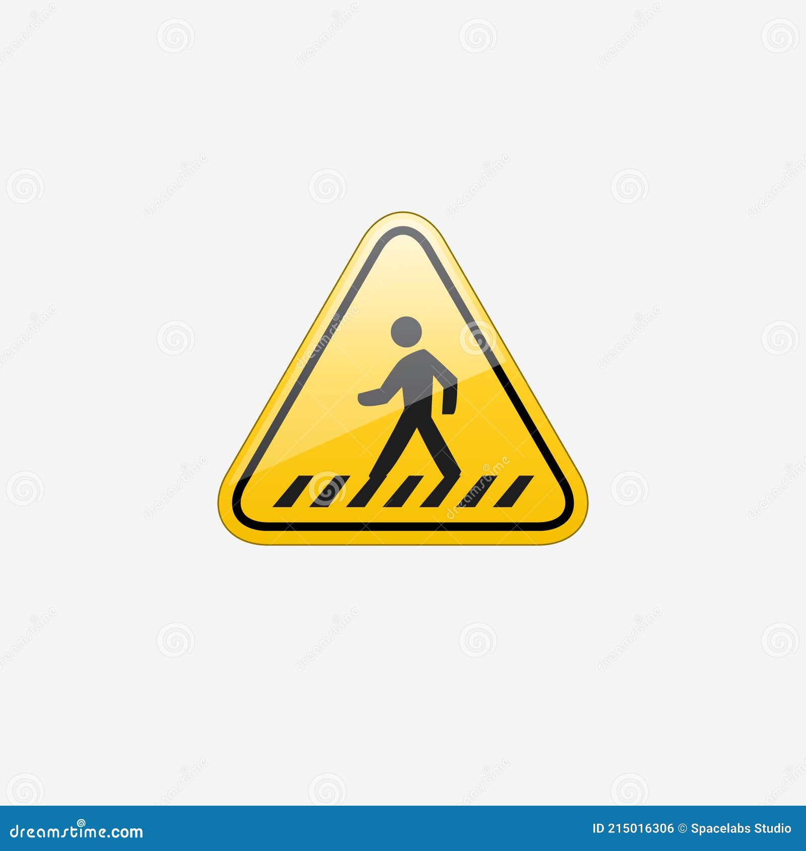 Road Sign Walk Warning Vector Design Stock Vector - Illustration of ...