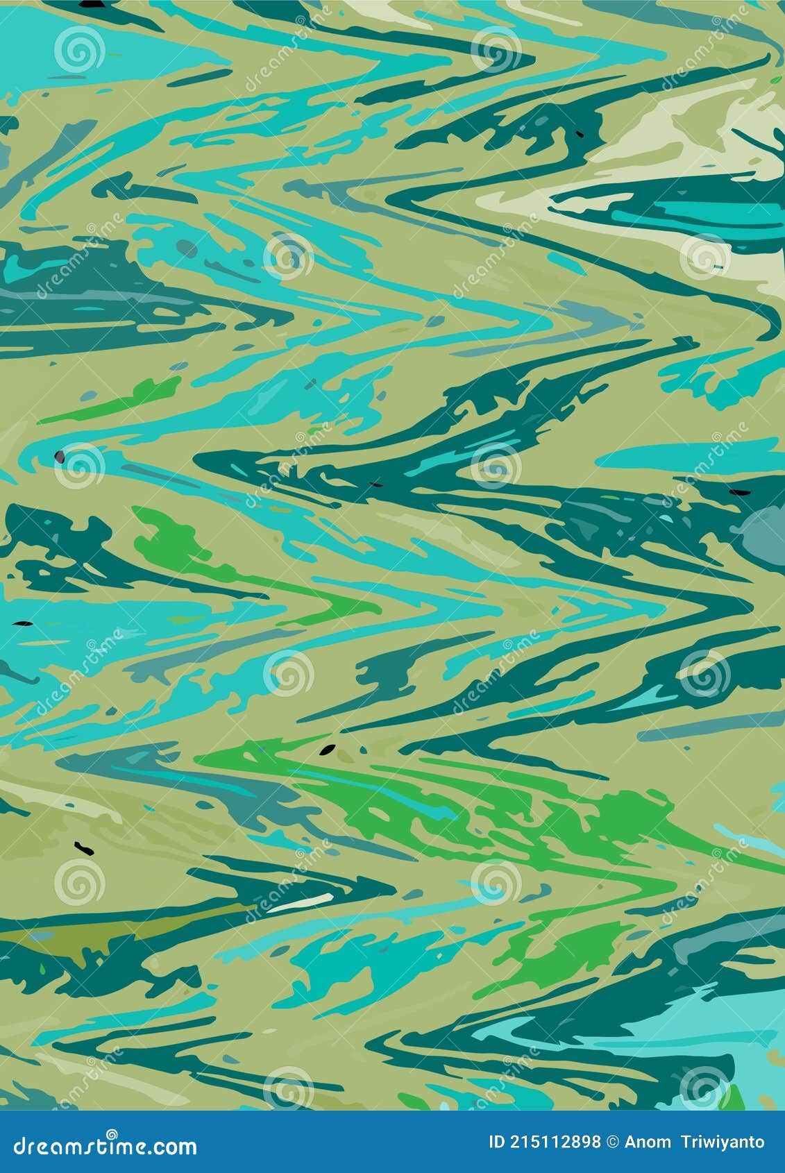 Abstract Green Waves Pattern Background Stock Vector - Illustration of ...