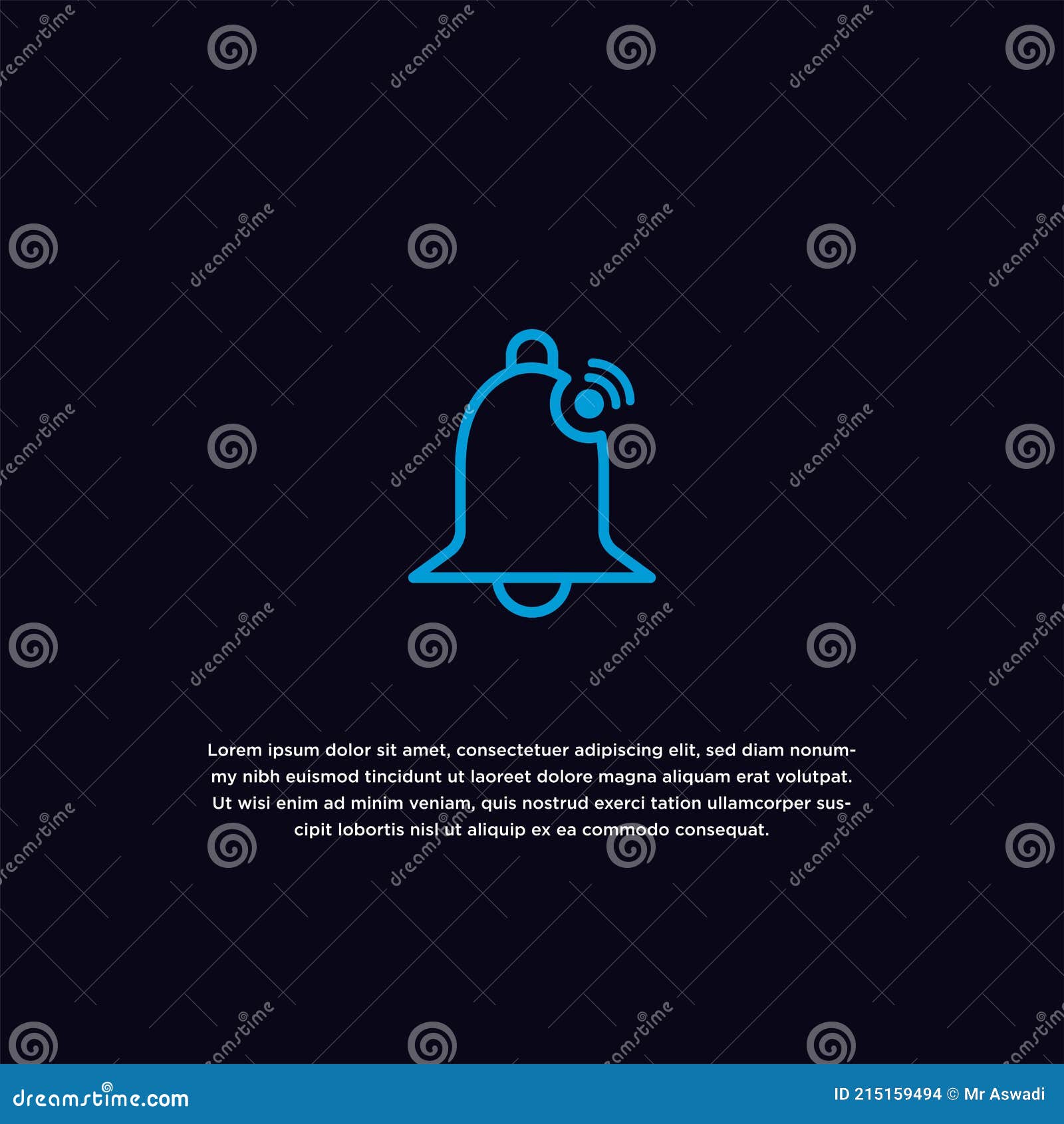 Notification Bell Logo Icon Design Template Vector Illustration Stock ...