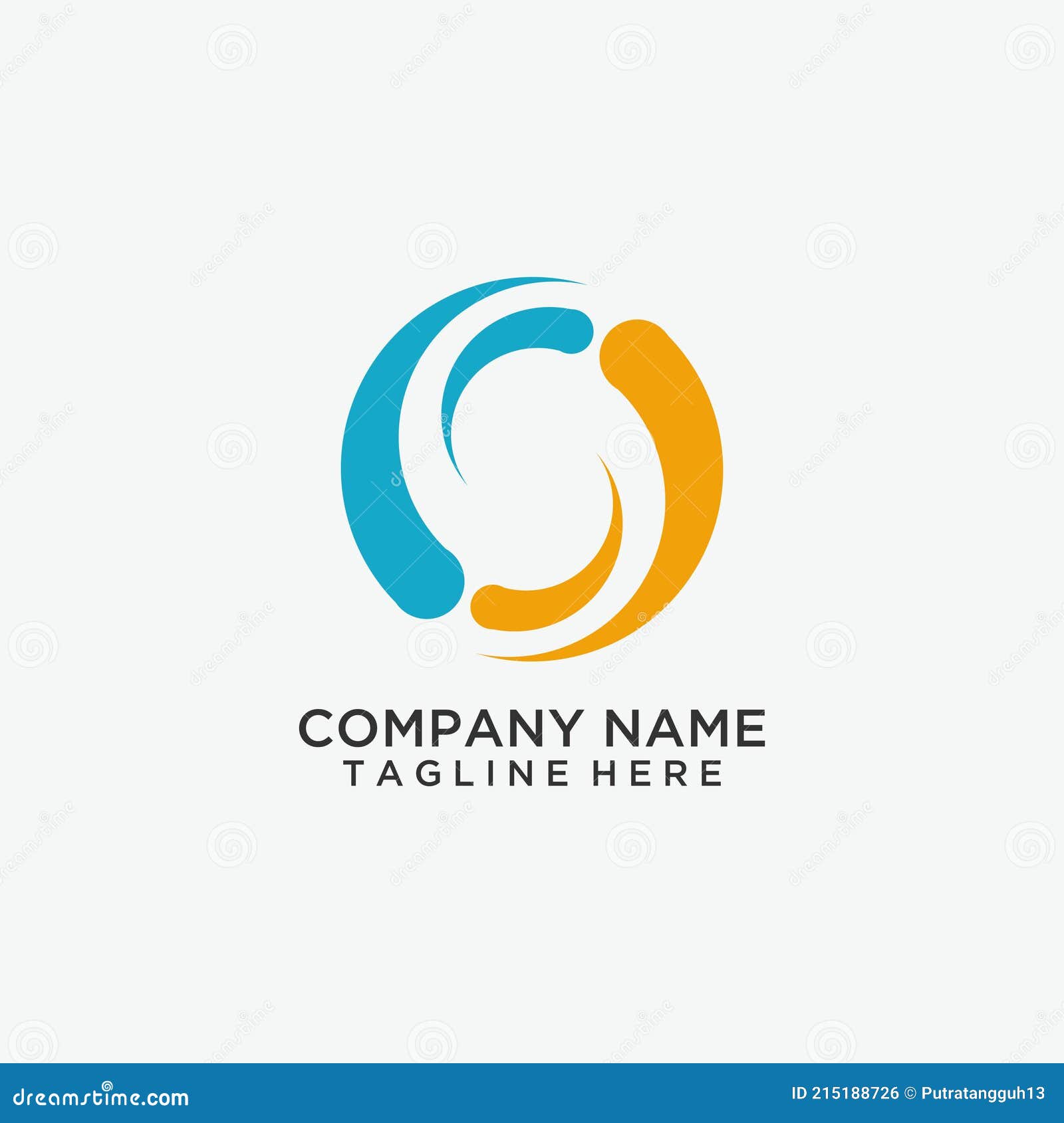 Abstract round logo design stock vector. Illustration of creative ...