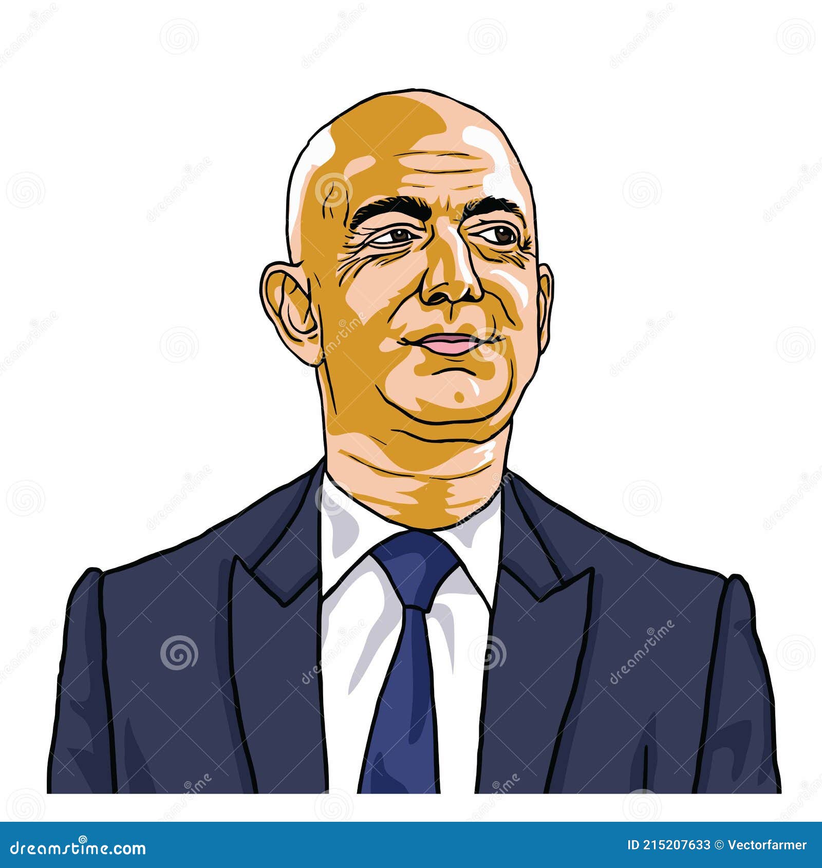 Jeff Bezos, Amazon Founder Vector Illustrations | CartoonDealer.com ...
