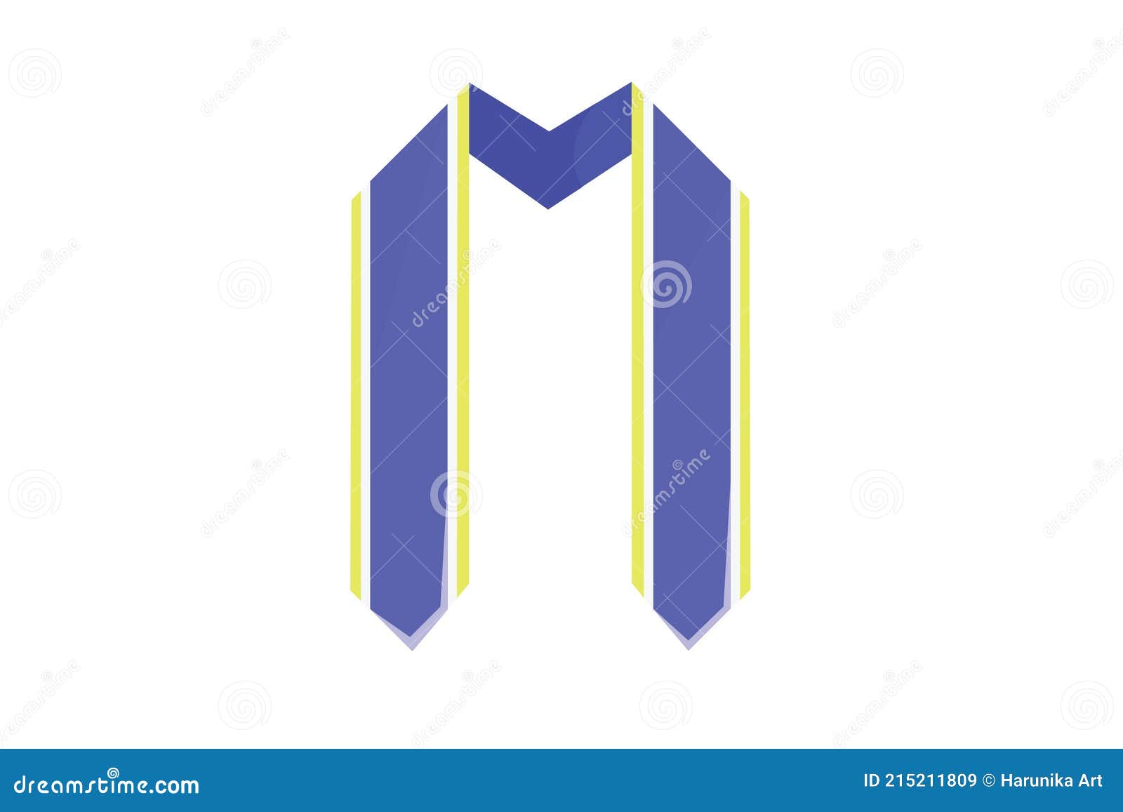 Graduation Blue Sash Vector Illustration Stock Vector - Illustration of ...