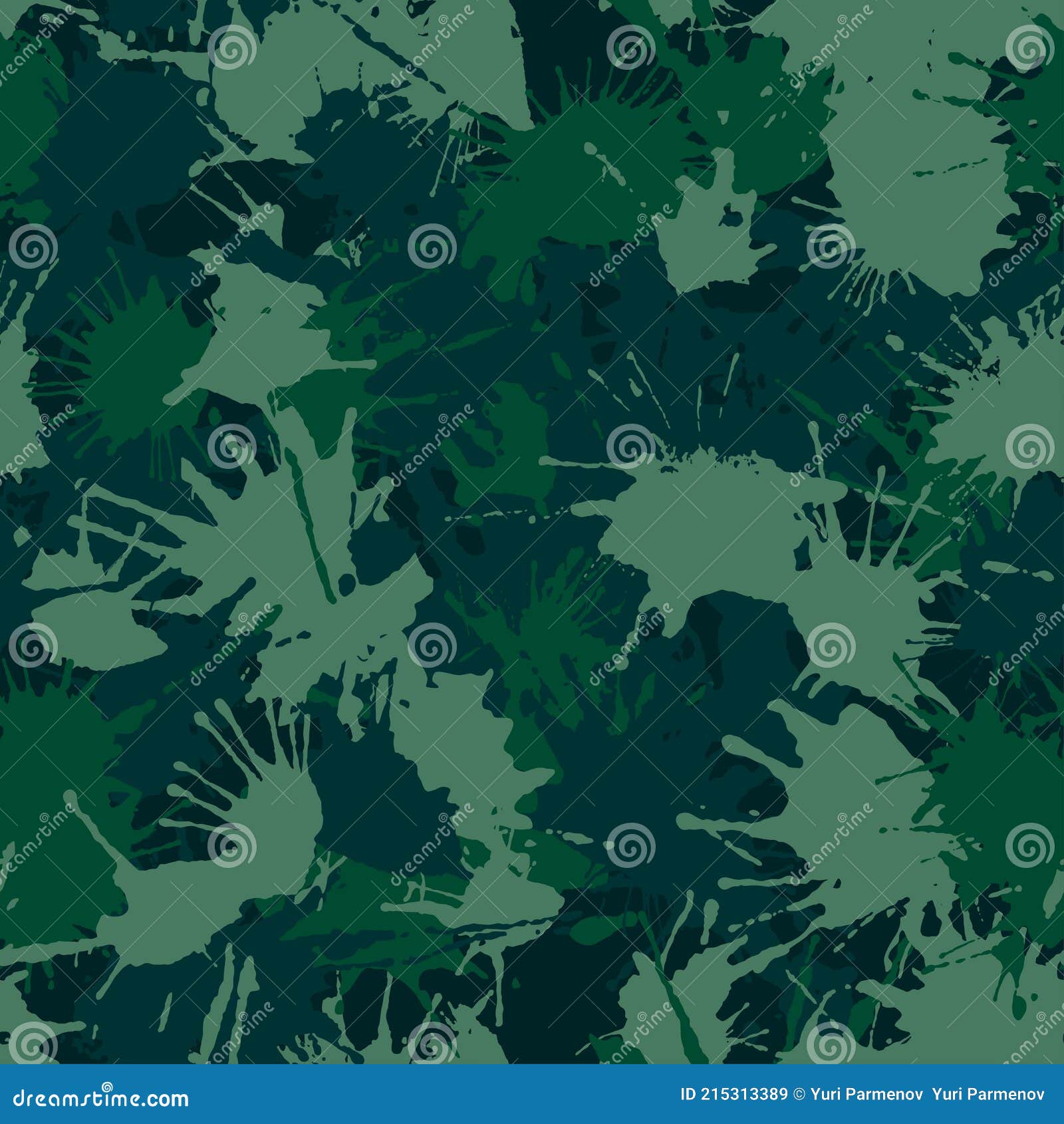 Blots Camo Seamless Chaotic Pattern of Paint Splashes Spots. Vector ...