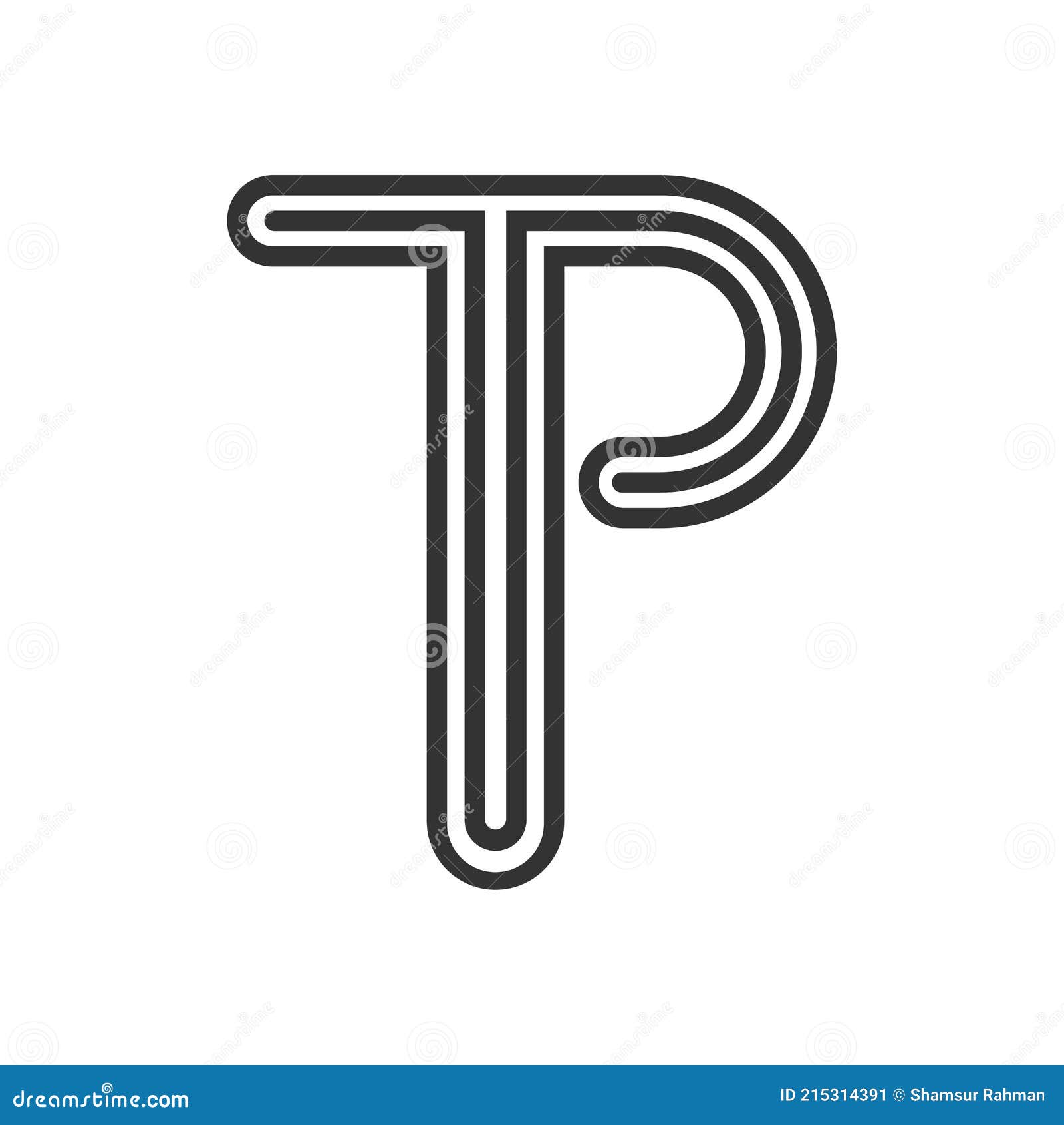 Initial Tp Letter Logo Vector Template Design. Linked Letter Pt Logo ...