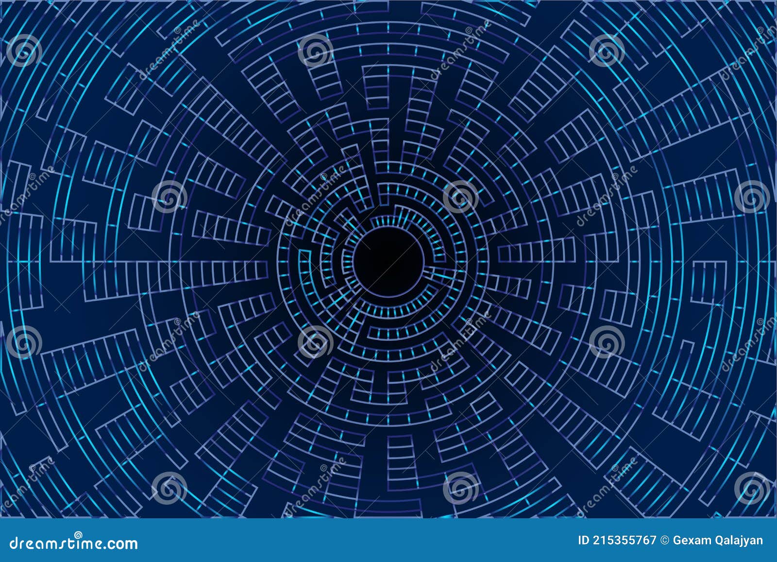 Blue Hi-tech Blue Dark Backdrop. Stock Vector - Illustration of dark ...