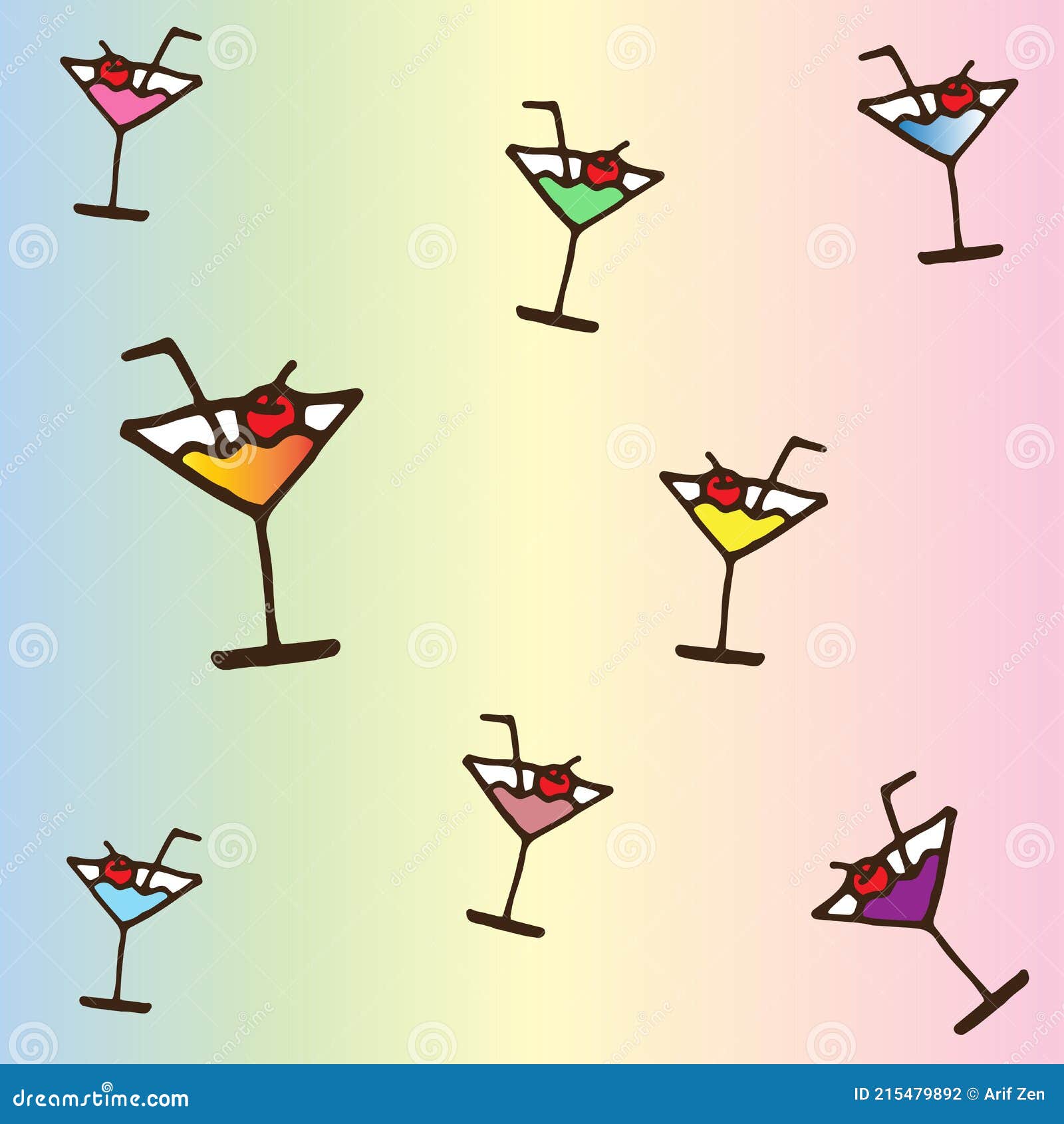 Coctail Outline Icon. Symbol, Logo Illustration For Mobile Concept And ...