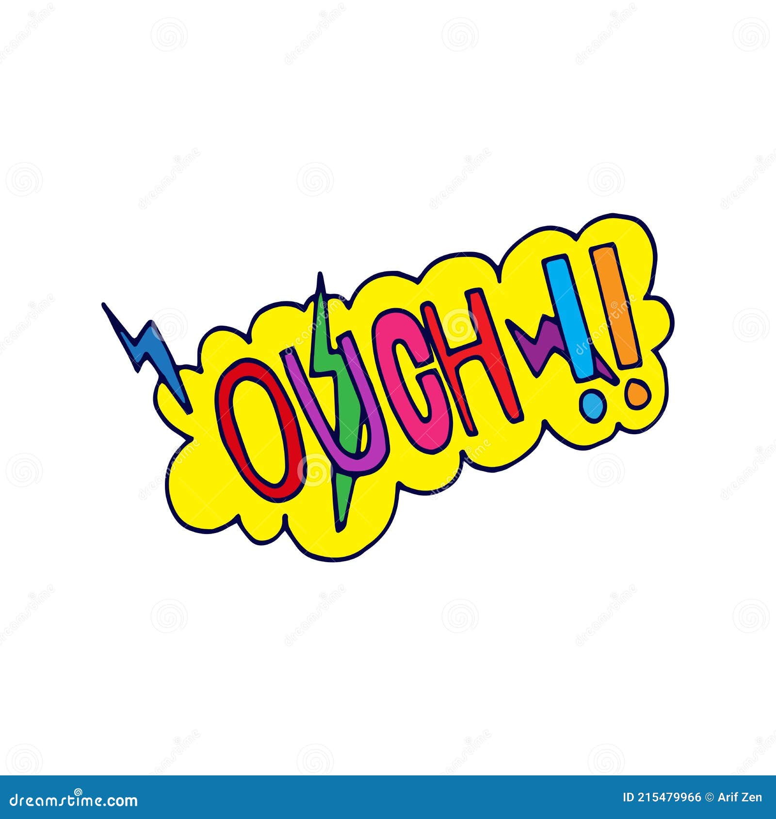 Pop Art Style Shock Expression Of A Businessman Looking At A Big ...