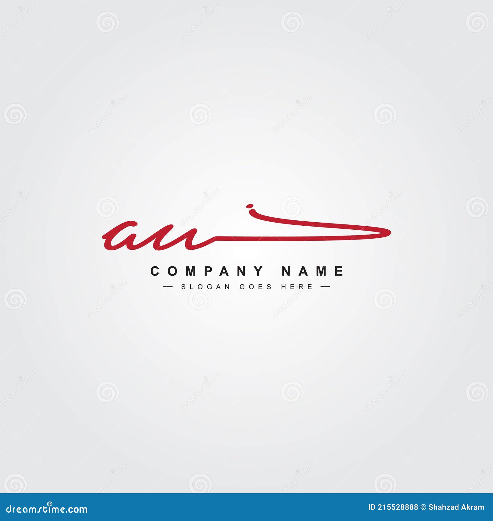 Initial Letter AU Logo - Handwritten Signature Logo Stock Vector ...