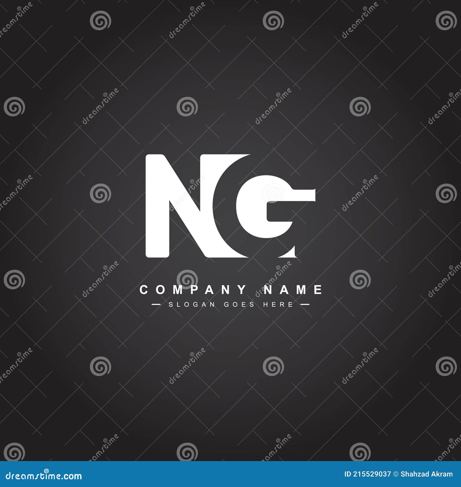 Initial Letter NG Logo - Simple Business Logo Stock Vector ...
