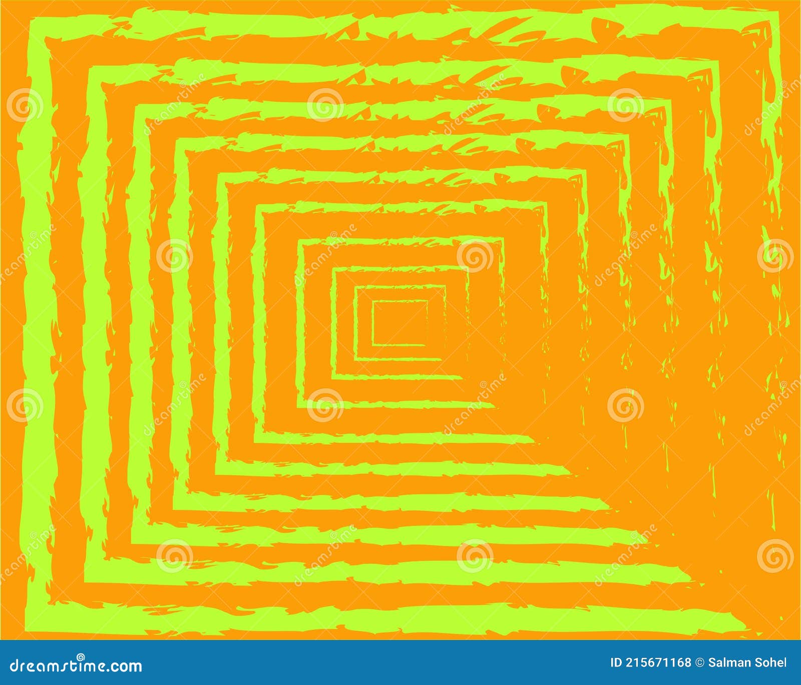 Yellow Orange Abstract Square Shape Background Stock Illustration - Illustration of shape ...