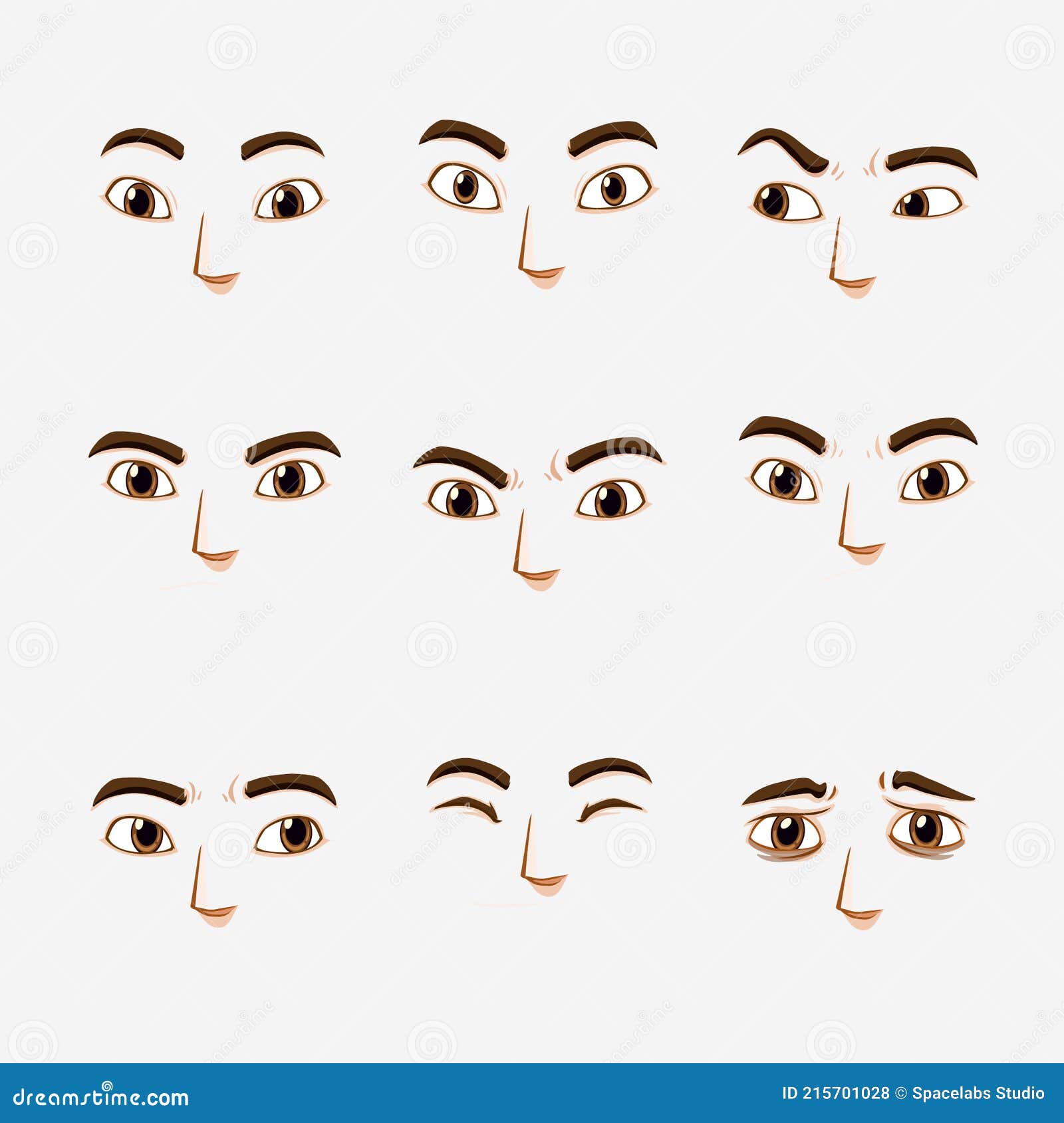 Eye and Nose Pack Vector Design Stock Illustration - Illustration of ...