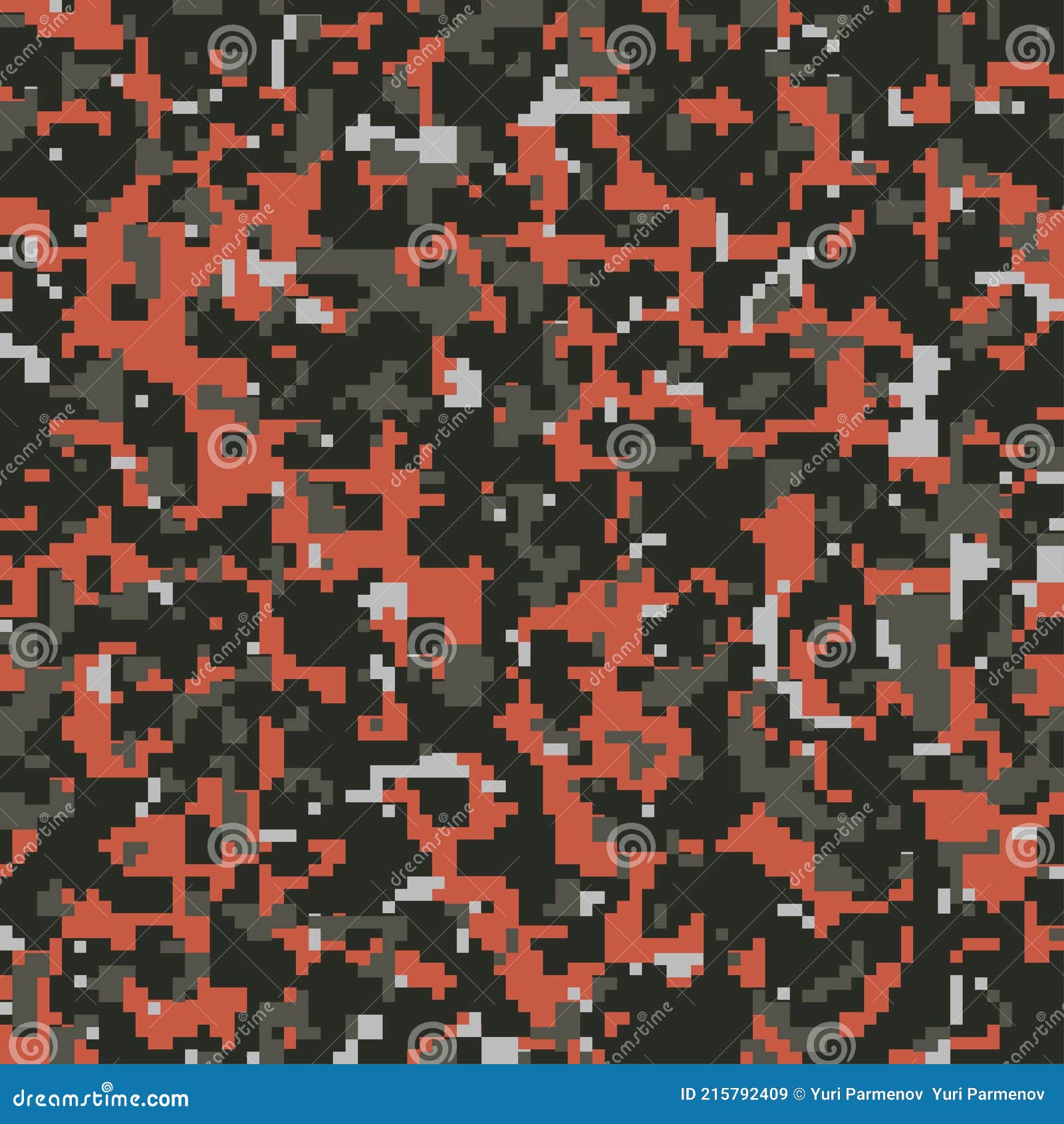 Digital Camo. Seamless Camouflage Pattern. Military Modern Texture ...