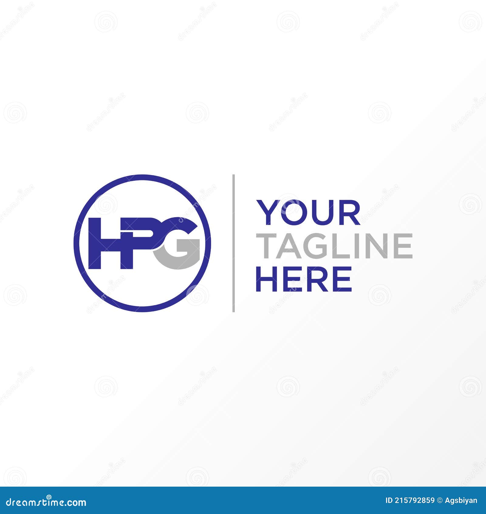 Letter HPG Free Logo Vector Stock. Connecting Abstract Design Concept ...