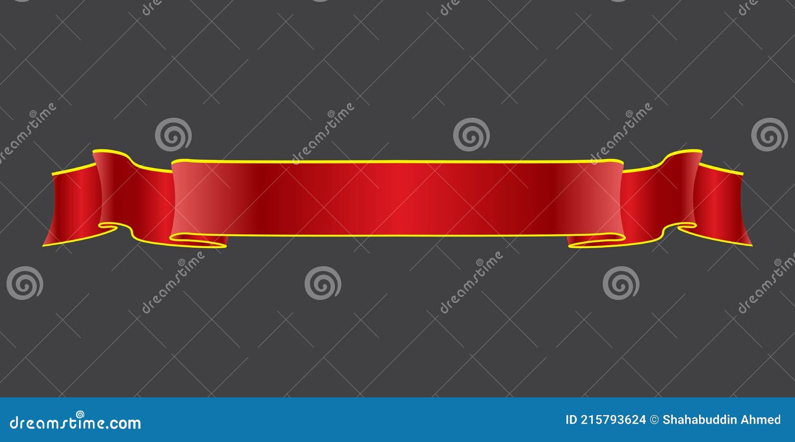 Elegance Red Ribbon Banner. Vector Banner Stock Illustration 7 Stock ...
