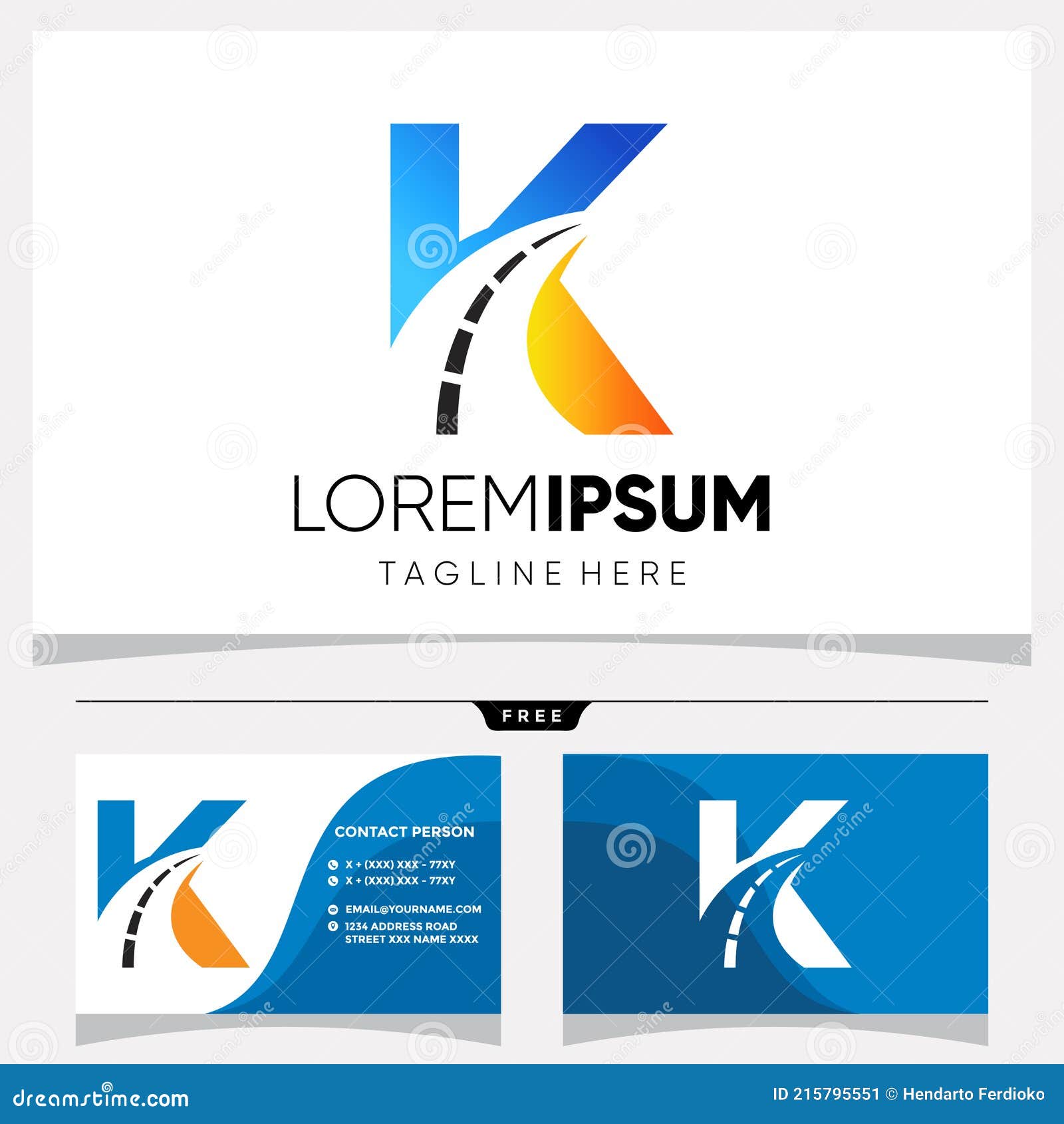 Letter K Road Way Logo Design Vector Icon Graphic Stock Vector ...