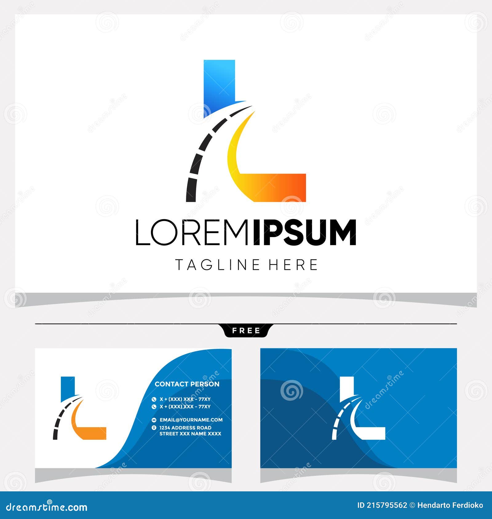 Letter L Road Way Logo Design Vector Icon Graphic Stock Vector ...