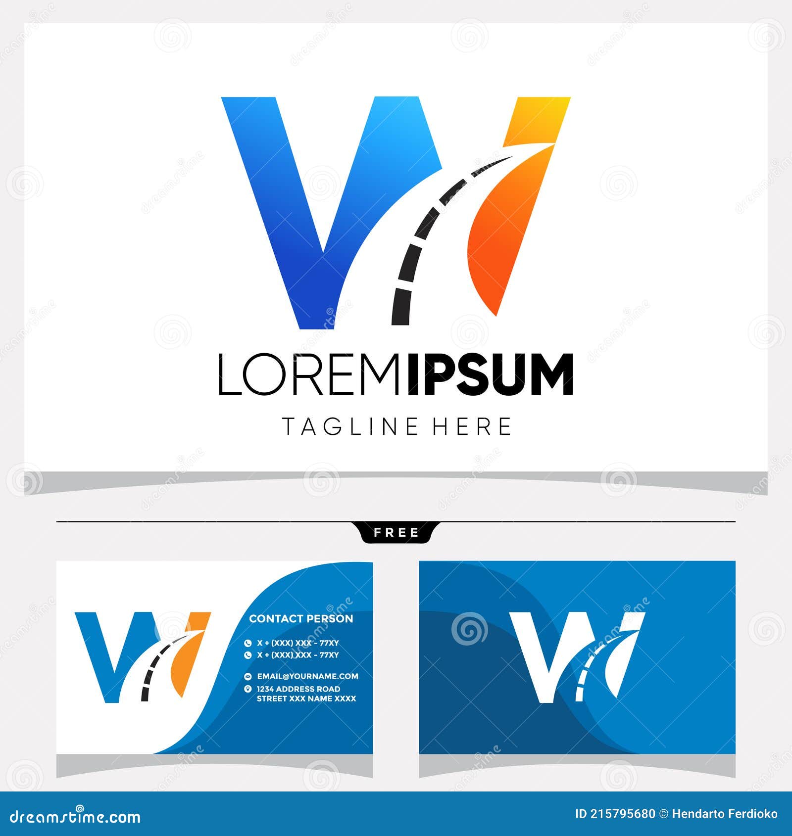 Letter W Road Way Logo Design Vector Icon Graphic Stock Vector ...