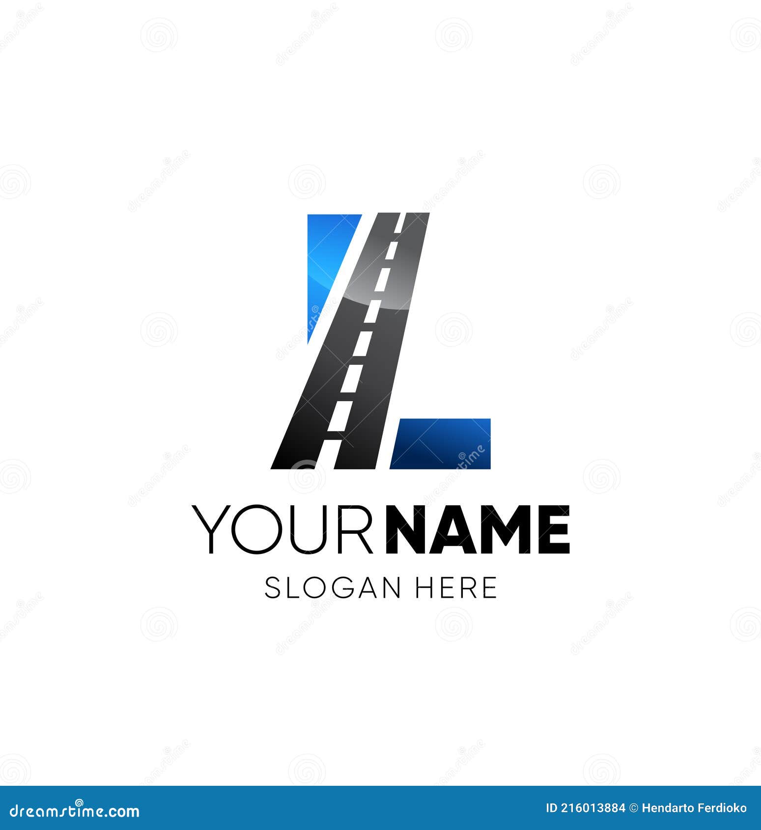 Initial L Letter Road Way Logo Design Icon Graphic Vector Stock Vector ...