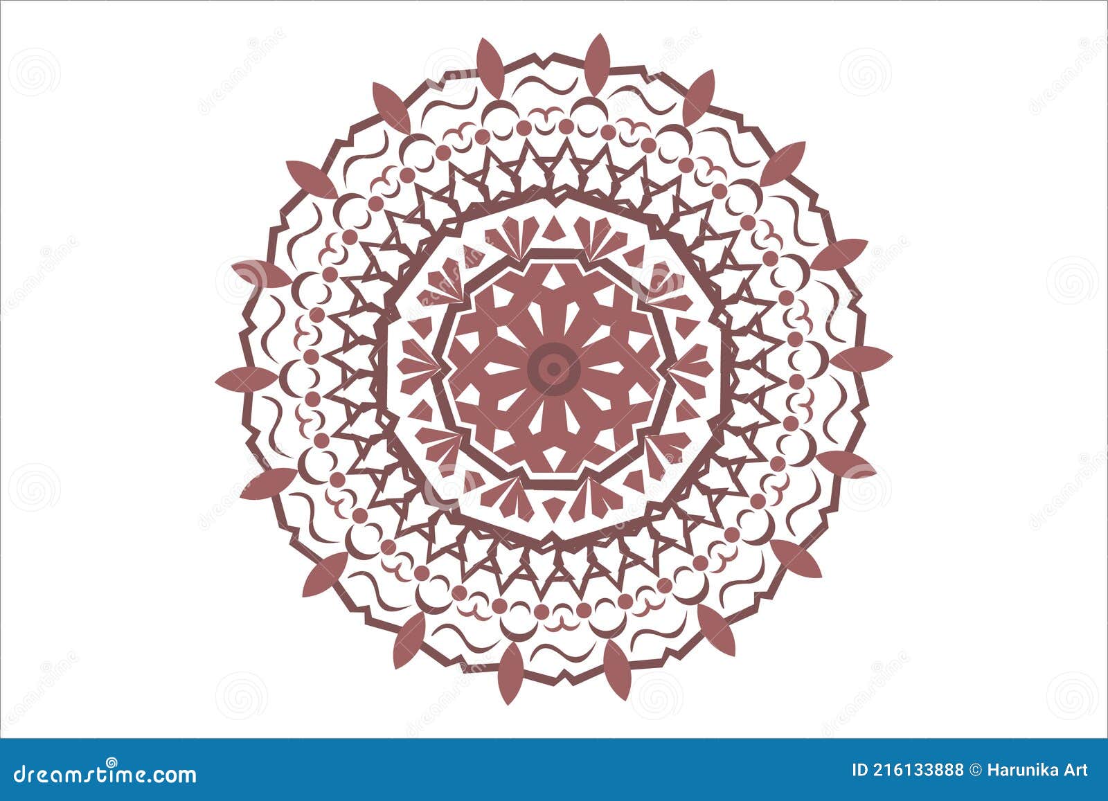 Illustration of Beautiful Mandala Pattern Design Stock Vector ...
