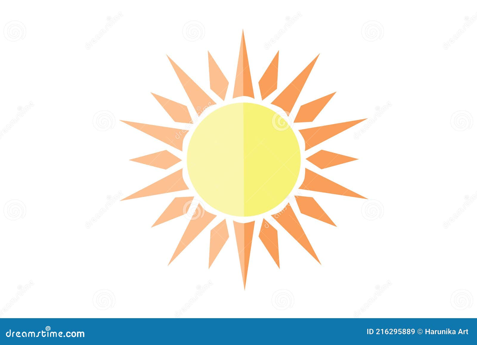Sun Illustration with Cool Pattern Stock Vector - Illustration of ...