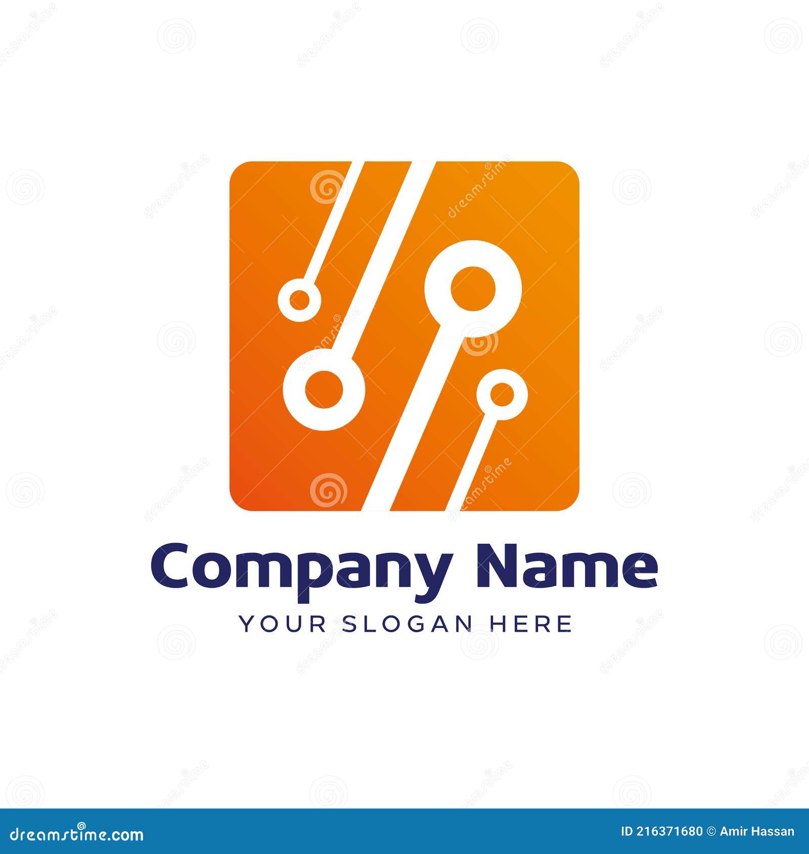 Technology Logo, Computer and Data Related Business, Hi-tech and ...