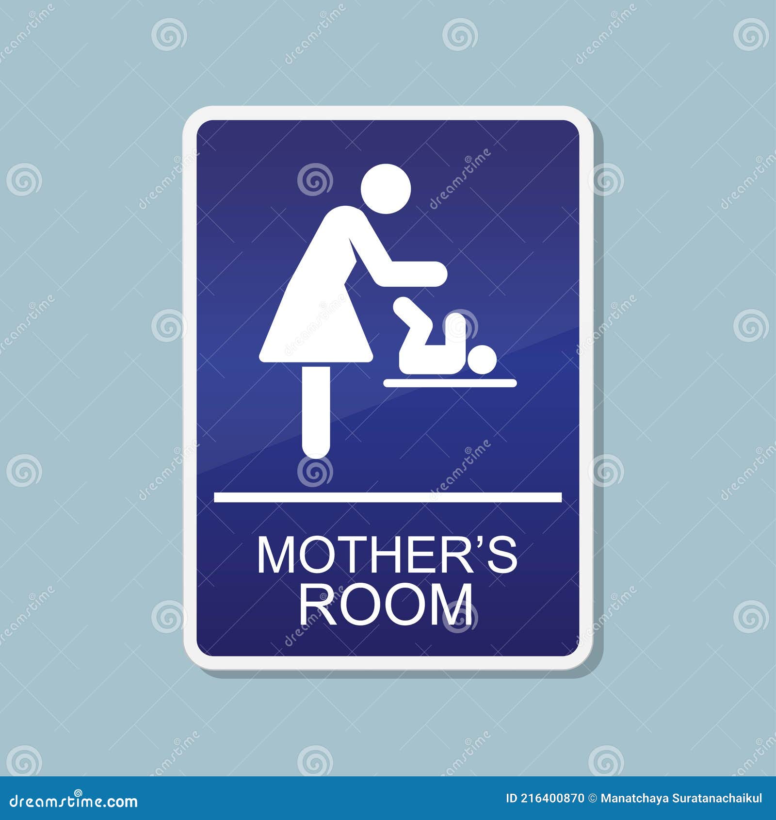Mother`s Room Sign Isolated on Background Stock Vector - Illustration ...
