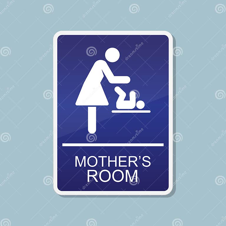 Mother`s Room Sign Isolated on Background Stock Vector - Illustration ...