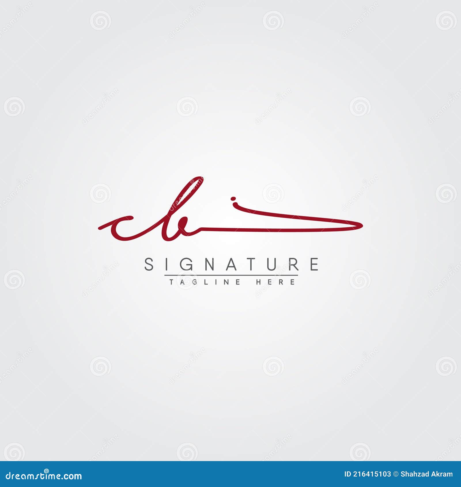 Initial Letter CB Logo - Handwritten Signature Logo Stock Vector ...