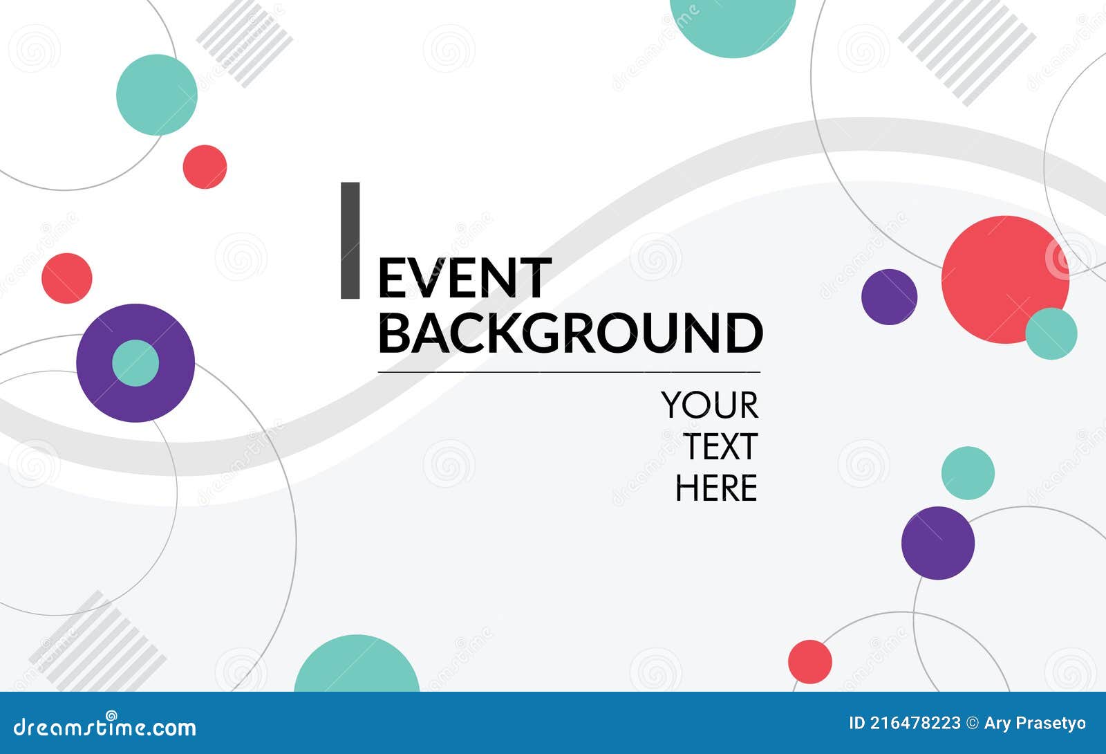 Abstract Background with Lines and Circles Stock Vector - Illustration ...