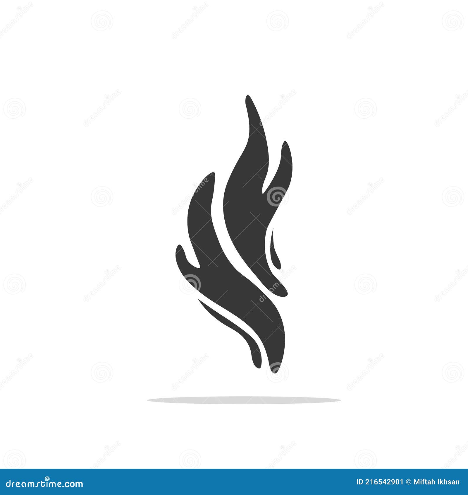 Simple Fire Vector Flat Style Stock Vector - Illustration of inferno ...