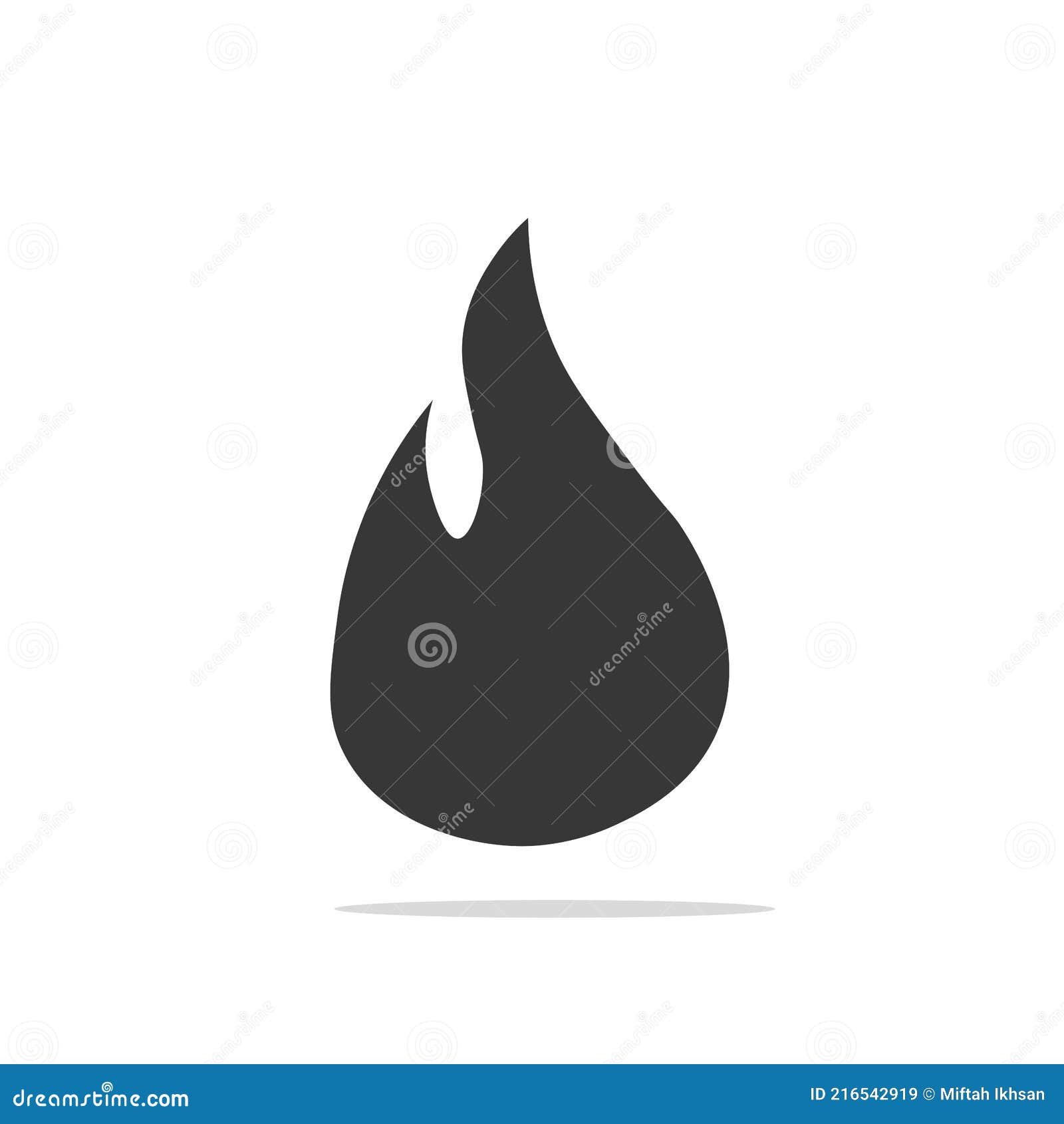 Simple Fire Vector Flat Style Stock Vector - Illustration of flammable ...
