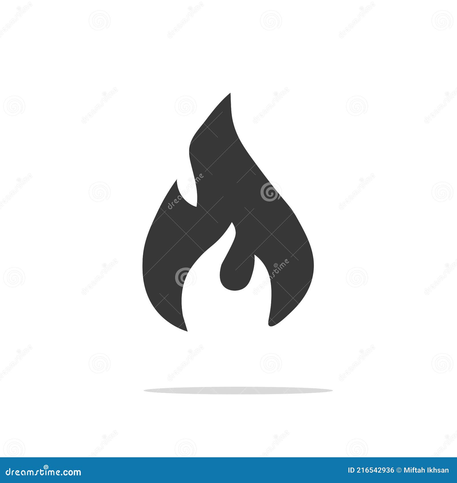 Simple Fire Vector Flat Style Stock Vector - Illustration of heat ...