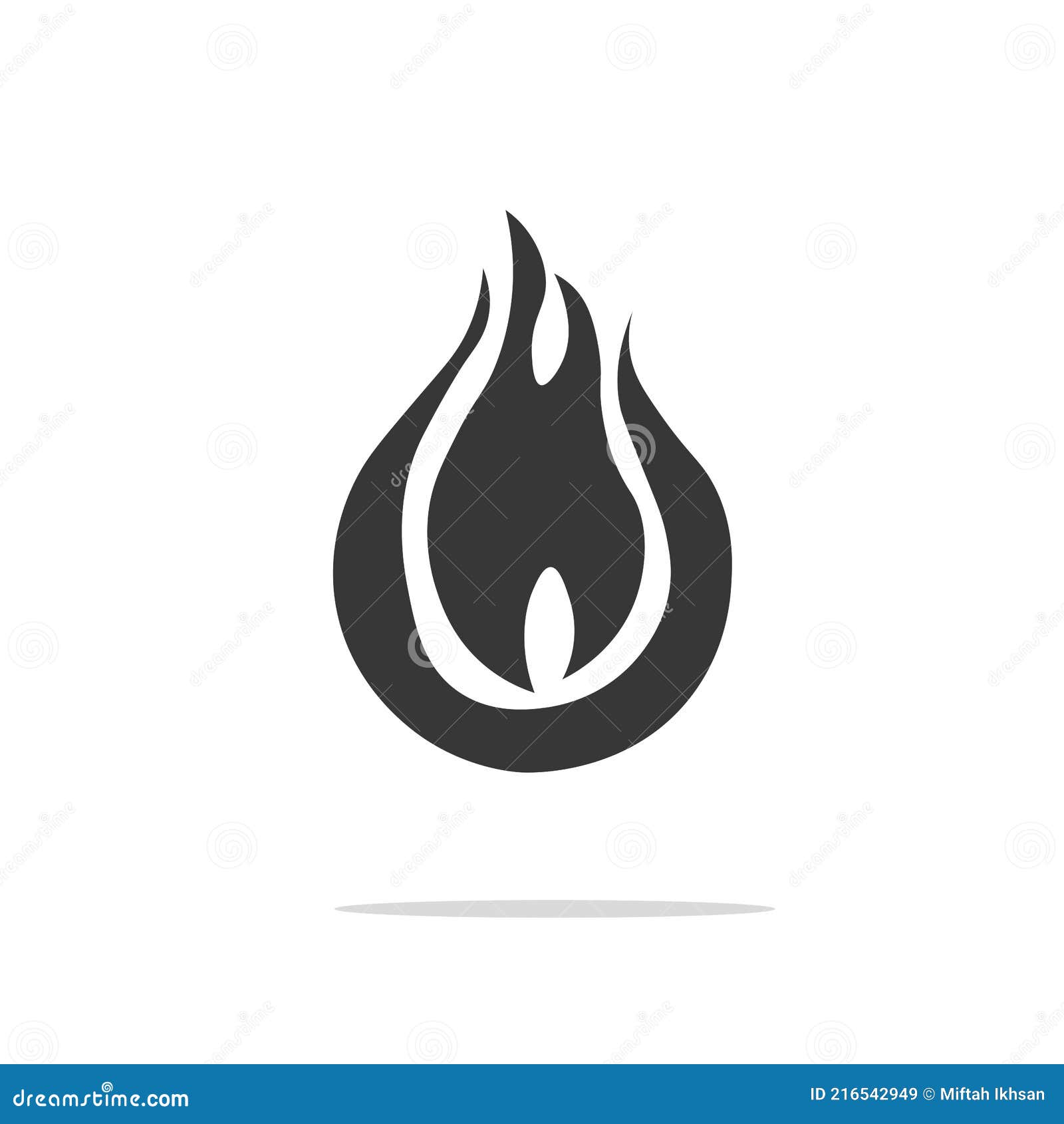 Simple Fire Vector Flat Style Stock Vector - Illustration of element ...