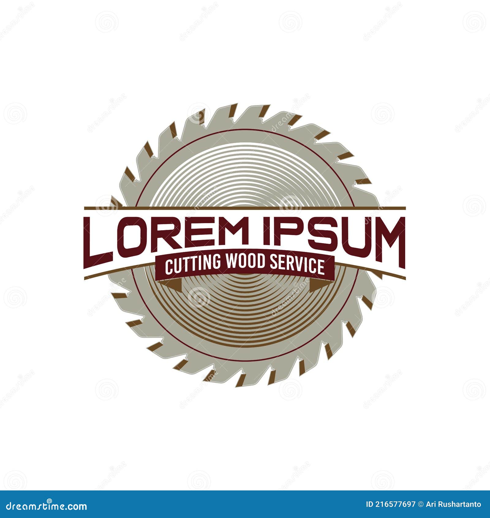 Wood Cutting Logo with Saw Icon Stock Vector - Illustration of hammer ...