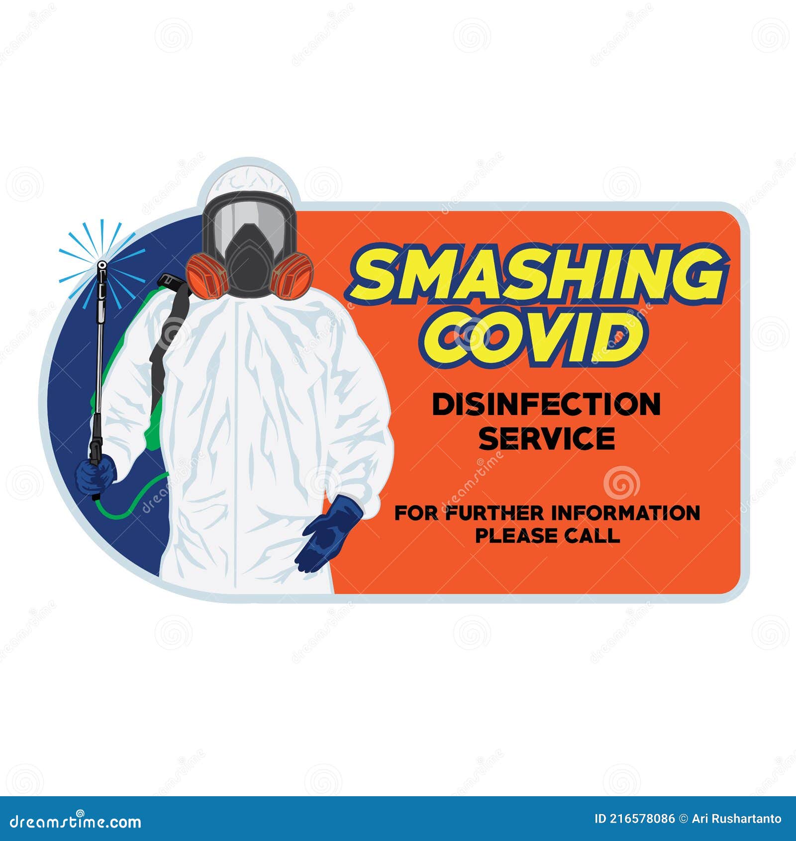 Disinfection Service Logo Design for Covid Killer Stock Vector ...