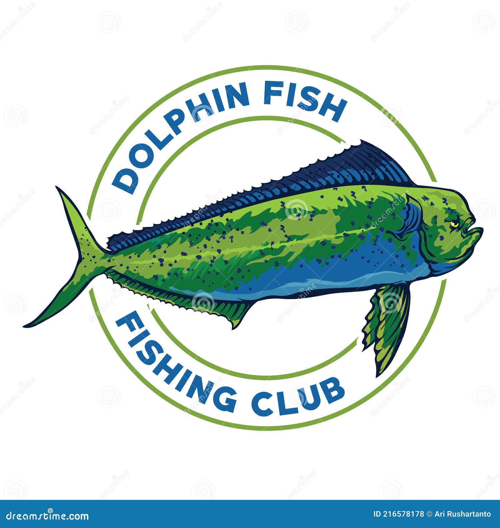 Mahi Mahi Logo Vector Design Inspiration | CartoonDealer.com #189099411
