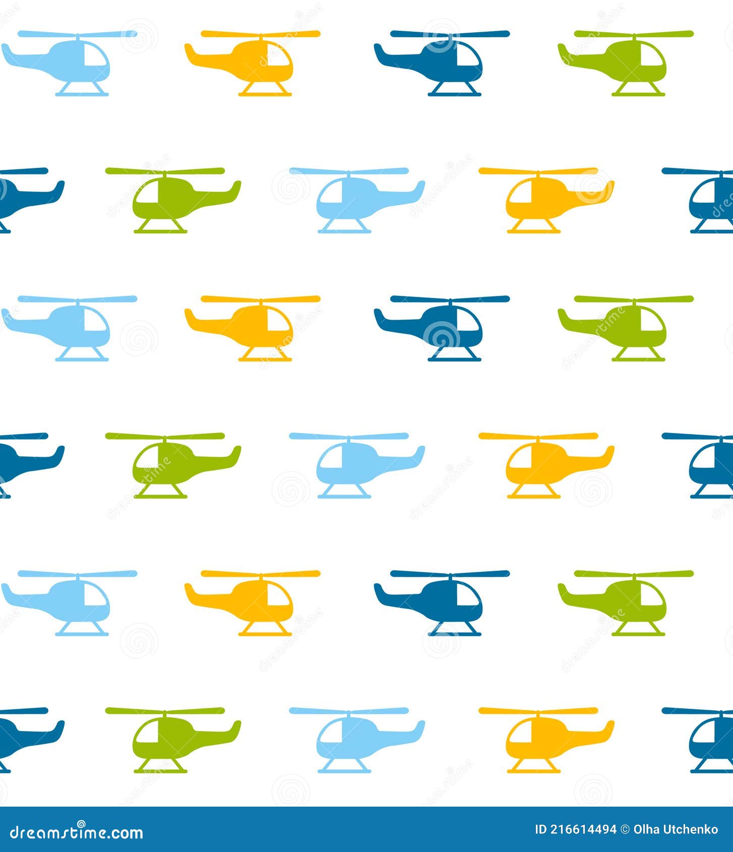Print. Vector Pattern with Helicopters. Stock Vector - Illustration of ...