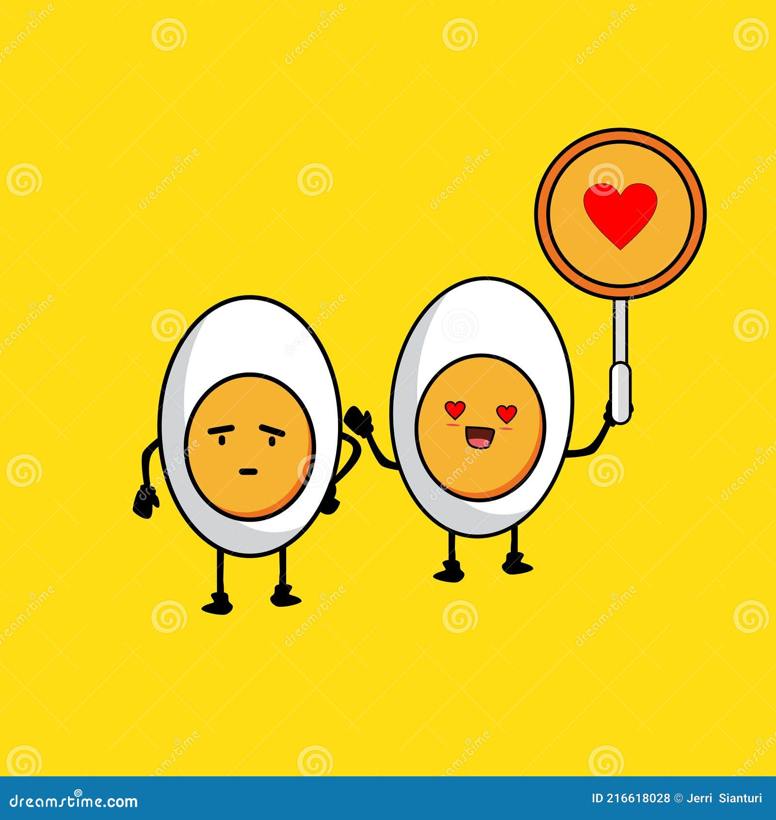 Egg Character Design. Cartoon Vector. Wallpaper. Stock Vector ...