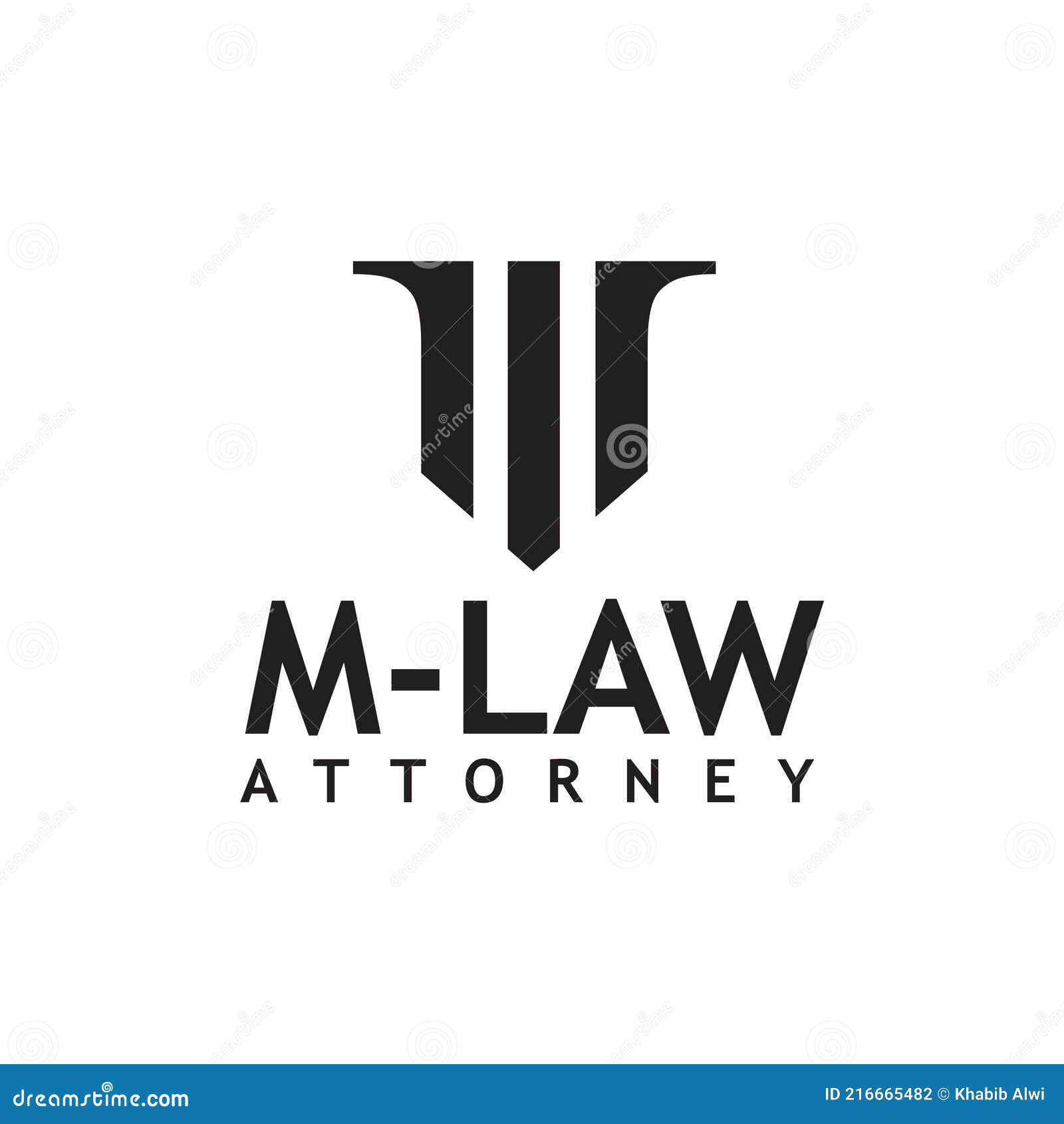 M Lettering Attorney Pillar Stock Vector - Illustration of emblem ...