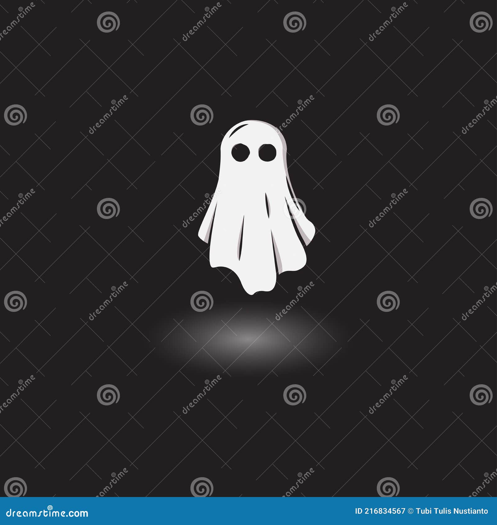 Ghost Character Object Cartoon Design Vector Stock Vector ...