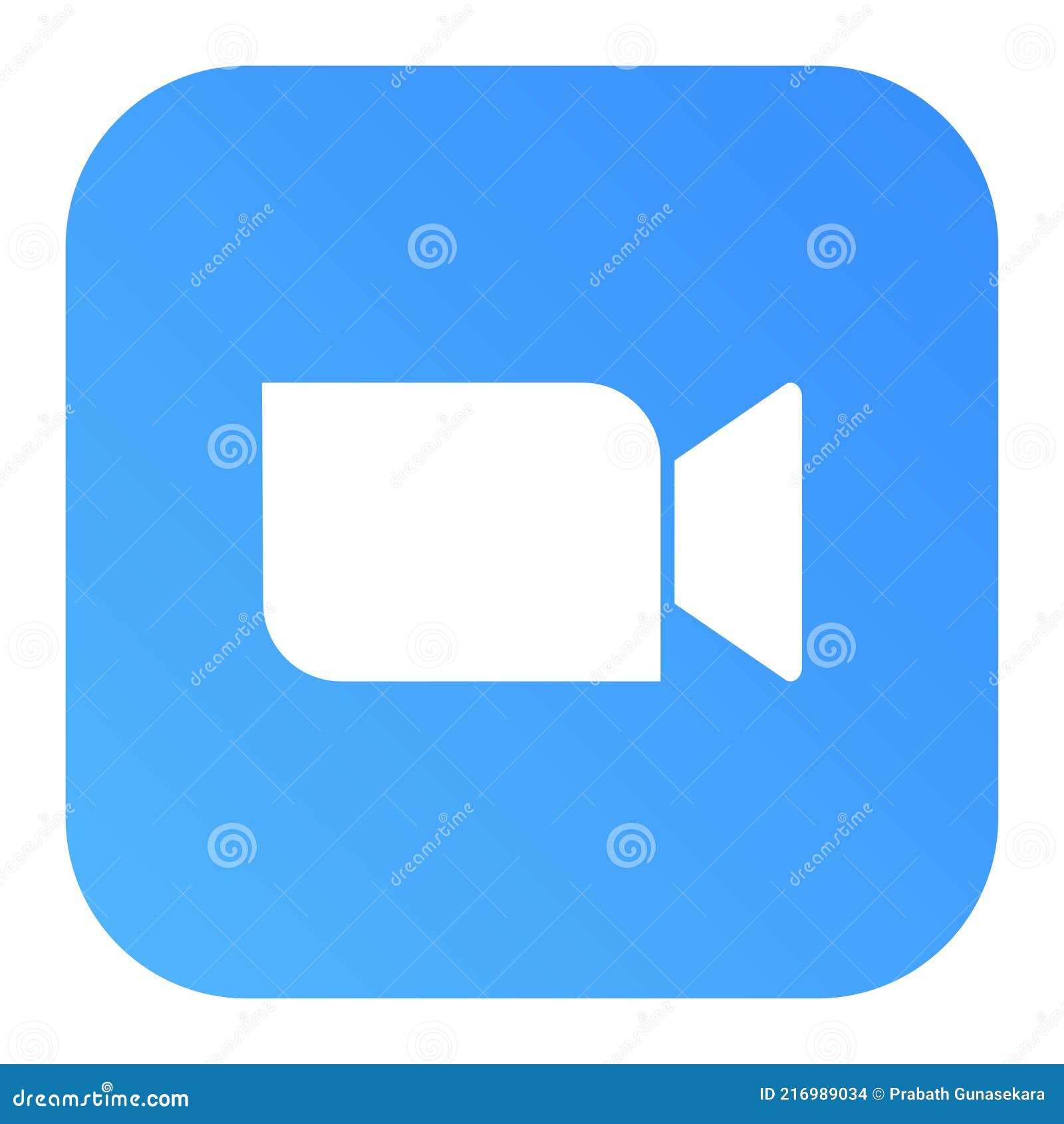 Zoom Video Call Template. Meeting App Flat Vector UI Interface ...