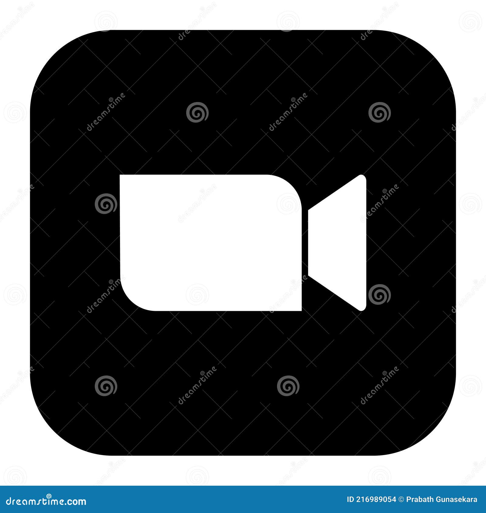 Zoom Video Meeting Conference Call Vector Icon. Editorial Stock Image ...