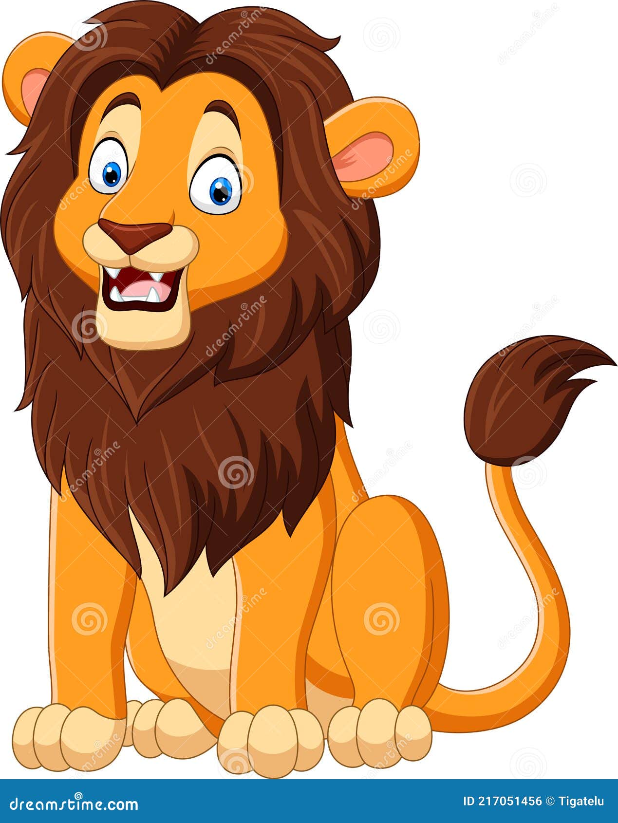 Funny Lion Cartoon Stock Illustration | CartoonDealer.com #44111332