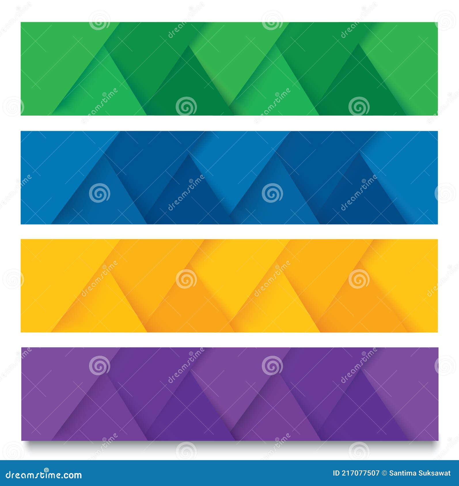Set of Modern Colorful Banner Template Stock Vector - Illustration of ...