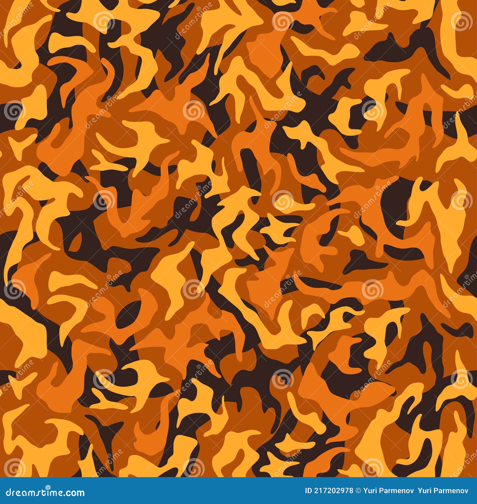 Camouflage Background in Vividly Fiery Colors. Camo Hot Flame Pattern ...